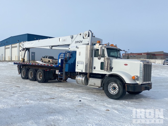 Manitex 35124 35 ton Straight Boom on 2010 Peterbilt 367 8x6 Sleeper ...