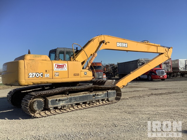 2002 John Deere 270C LC Long Reach Tracked Excavator in Montpelier ...