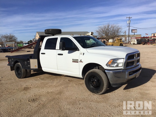 2014 Ram 3500 HD 4x4 Crew Cab Flatbed Truck in Odessa, Texas, United ...