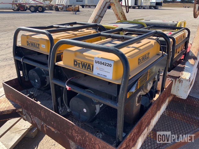 Surplus (2) Dewalt DXGN7200 & (1) DG6300B Portable Generator Sets in ...