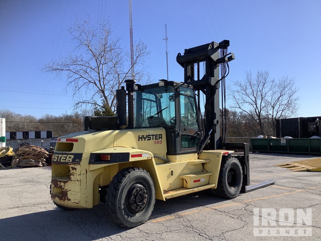 2005 Hyster H360HD 35300 lb Pneumatic Tire Forklift in Kansas City ...