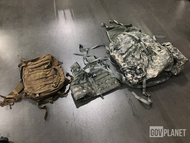 Surplus (30) Assault Packs, (17) Load Carriers, (2) File Packs & (20 ...