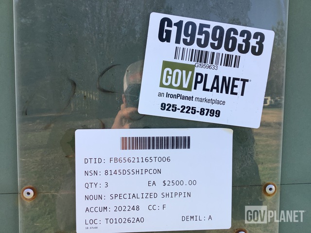 Surplus (3) Garrett Container Systems 230325 Storage Containers in ...