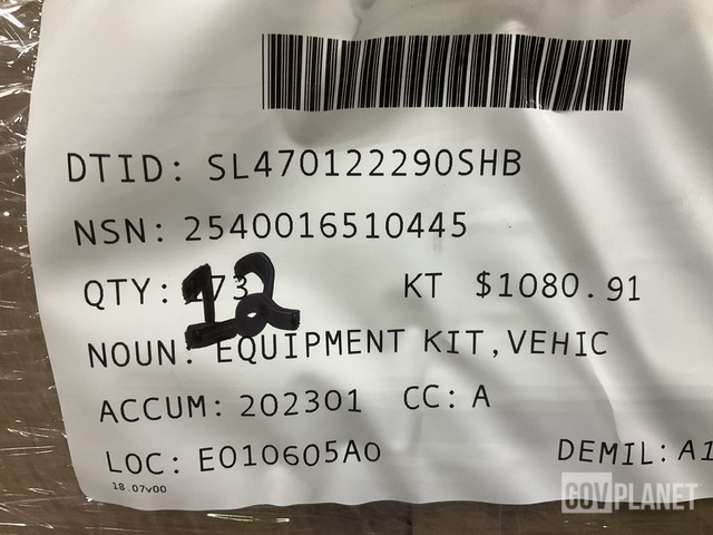 Surplus (12) 57K8969 Vehicular Equipment Kits in Chambersburg ...