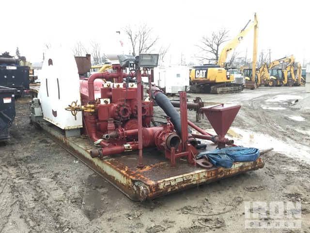 Continental Emsco Company D-375 Skid Mounted Mud Pump in Garfield ...