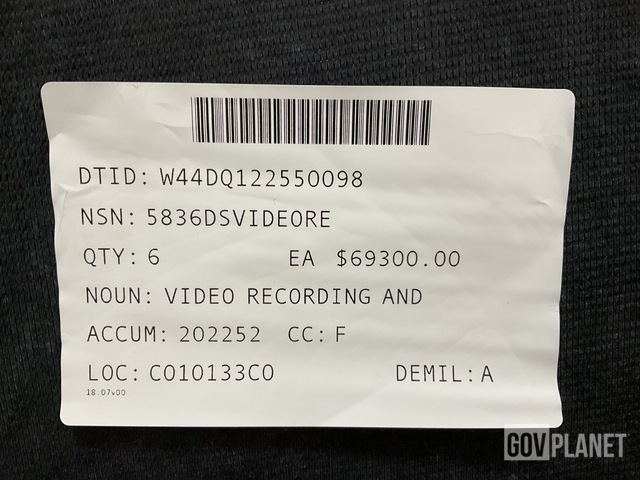 Surplus (6) Trex Enterprises Gavels: DCS-VC-2 Visible Cameras in North ...