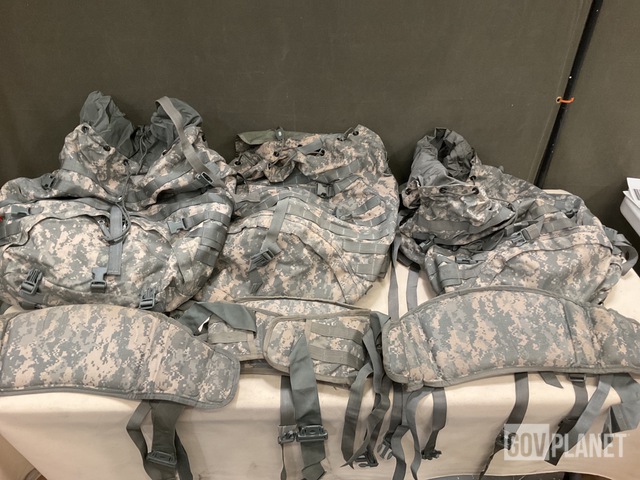 Surplus (10) Large Field Pack Sets, (24) Assault Packs & Assorted Items ...