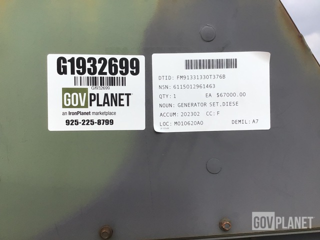 Surplus 2006 Fermont MEP-807A 100kW Generator Set in Lytle, Texas ...