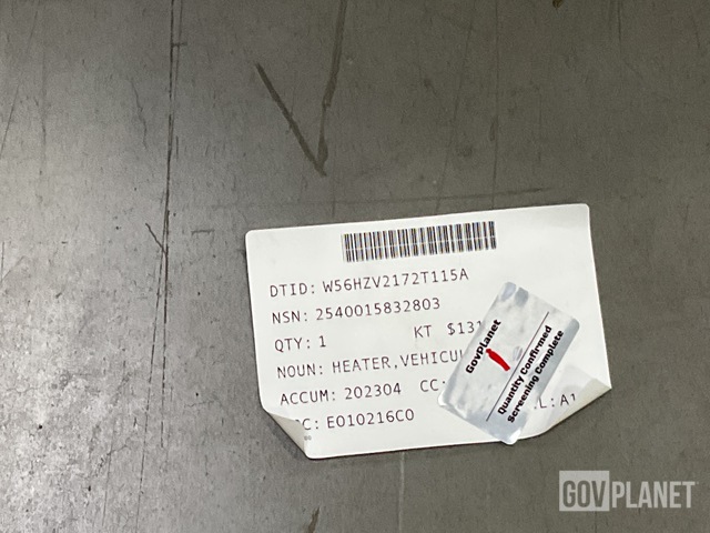 Surplus (2) Storage Cases & (1) Red Dot 3818101 Vehicle Heater in ...