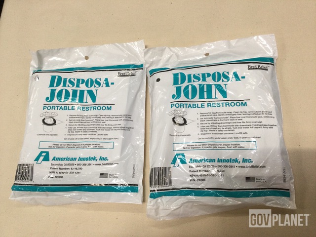 Surplus (7) Boxes of Assorted Brief Relief Disposable Restroom Kits in ...