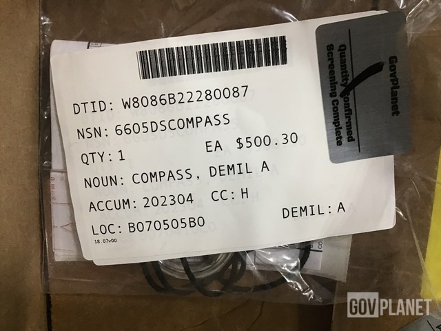 Surplus (5) Demil Compasses, (13) Holsters, (6) Insect Nets & Assorted ...