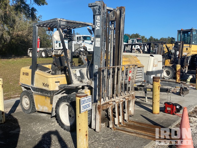 2005 Yale GDP080LJNPBV097 7150 lb Pneumatic Tire Forklift in Tampa ...