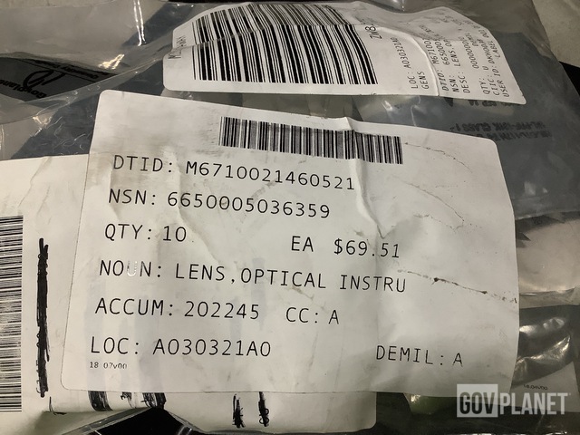 Surplus (1) Refractometer, (2) Left Hand Light Assemblies & Assorted ...