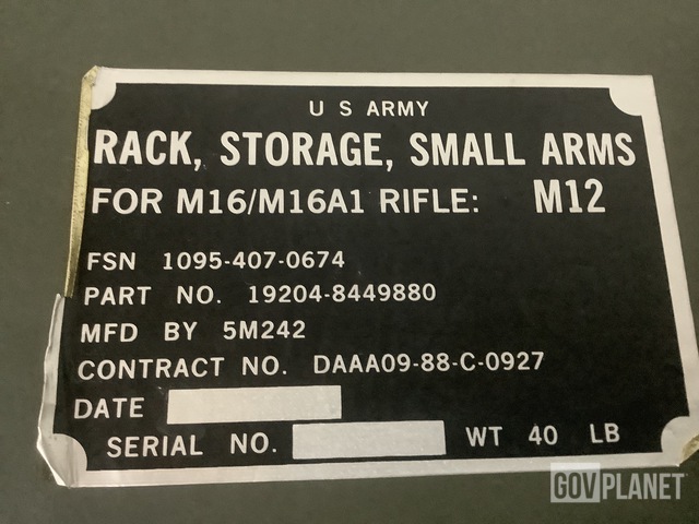 Surplus (2) Small Arms Storage Racks in Wasilla, Alaska, United States ...