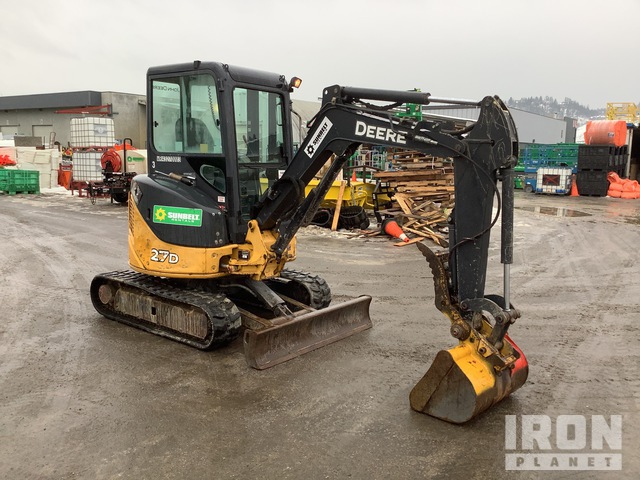 2014 John Deere 27D Mini Excavator in Kelowna, British Columbia, Canada ...