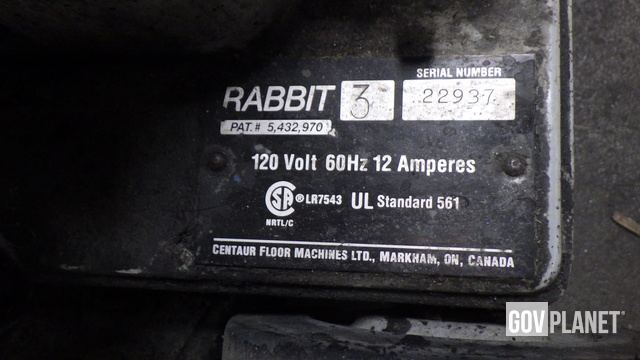 Centaur Rabbit 3 Floor Machine in Edmonton, Alberta, Canada (IronPlanet ...