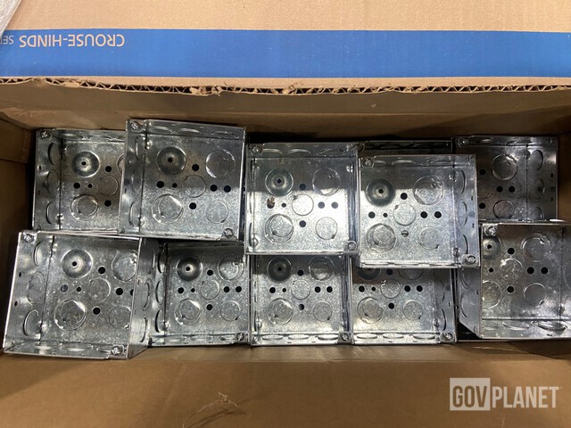 Surplus (24) Boxes of Eaton 4" Square Electrical Boxes in Chambersburg ...