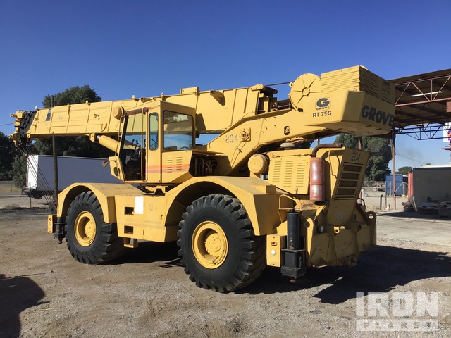 1995 Grove RT-75-S 50 ton 4x4x4 Rough Terrain Crane in Marana, Arizona ...