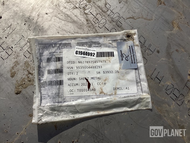 Surplus (2) Sheets of Titanium Alloy in Chambersburg, Pennsylvania ...