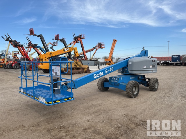 2008 Genie S-40 4WD Diesel Telescopic Boom Lift in Franklin Park ...