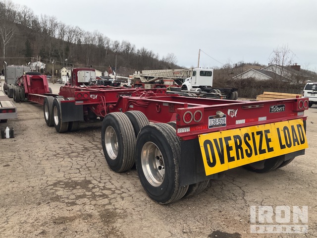 1990 Talbert TJ-275/80R24.5 2X2X2 Beam Removable Gooseneck 65 Ton ...
