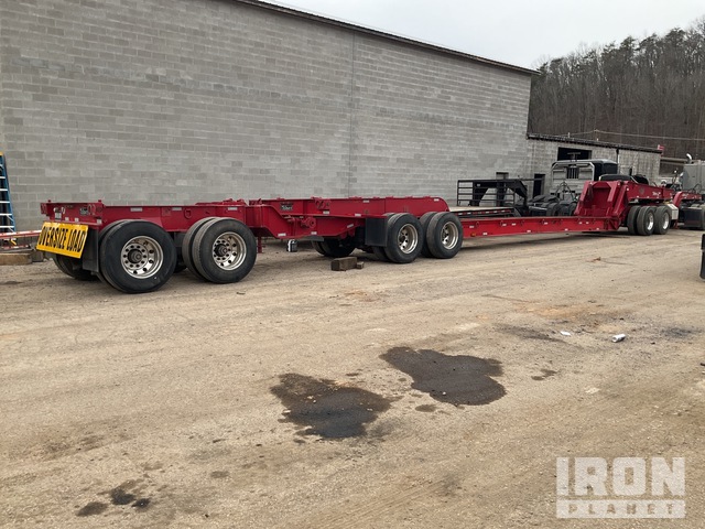 1990 Talbert TJ-275/80R24.5 2X2X2 Beam Removable Gooseneck 65 Ton Lowboy Trailer in Elkview ...