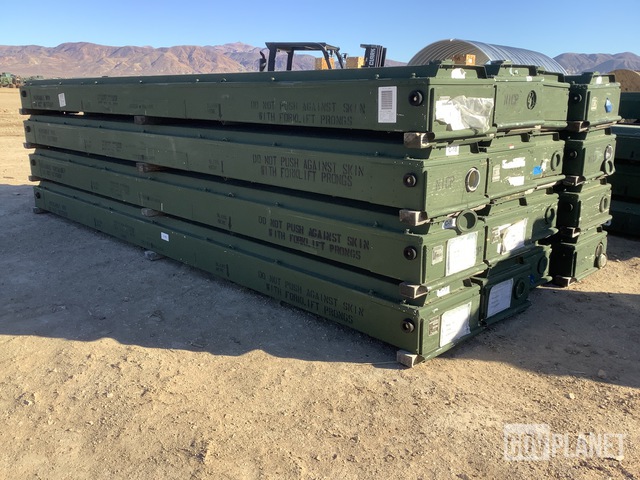 Surplus (16) Helicopter Rotor Blade Shipping Containers in Yermo ...