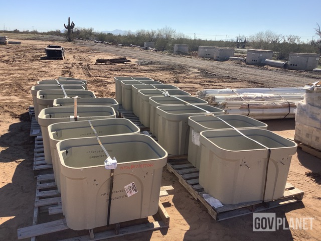 Surplus (16) Jensen Precast HPC2436-22-T22 Polymer Concrete Boxes in ...