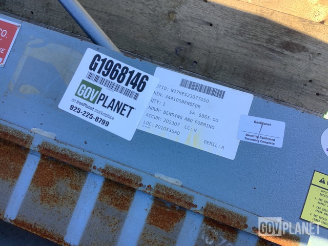 Surplus Roper Whitney U416 Bending Brake in Butner, North Carolina ...