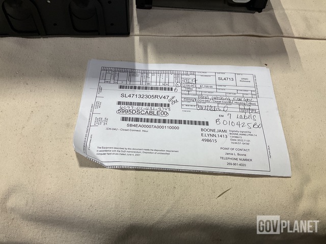 Surplus (7) Corning Cable Systems CCH04U Fiber Optic Panels & (7) Cable ...