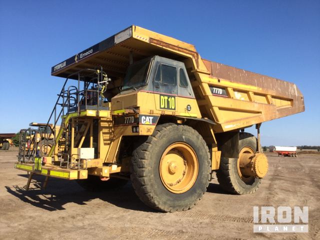1997 Cat 777D Off-Road End Dump Truck, Rock Truck