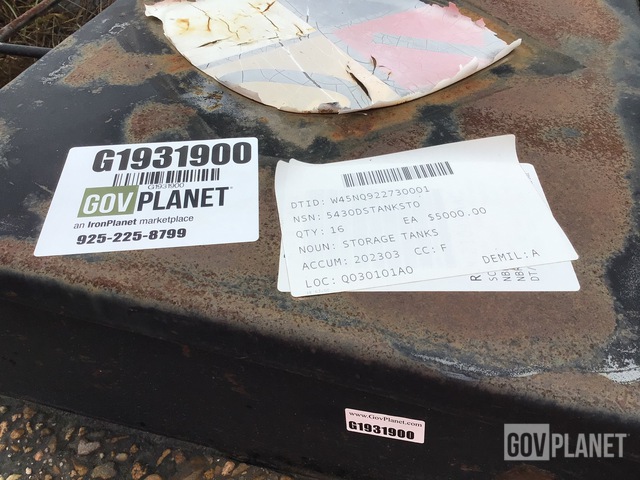 Surplus (2) ConVault CVT-500-3HF Insulated Aboveground Fuel Storage ...