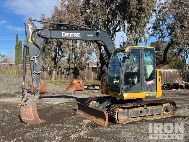 2015 John Deere 75G Mini Excavator in Fairfield, California, United ...
