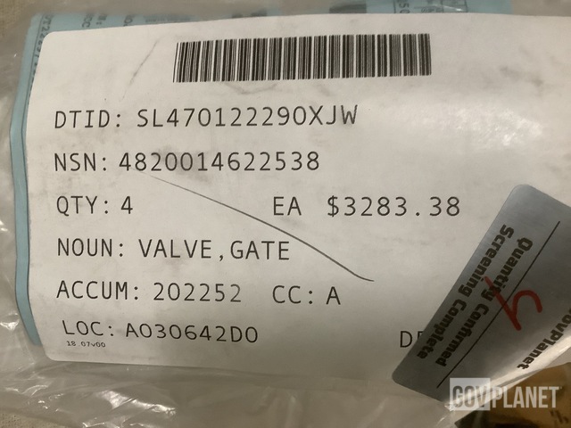 (4) Circor Aerospace HV09-13-2 Gate Valves in North Las Vegas, Nevada ...
