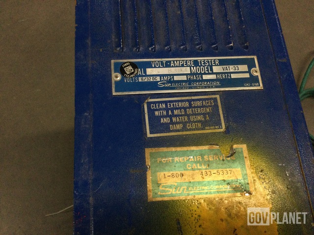 Surplus Sun VAT-33 Volt-Ampere Tester in North Las Vegas, Nevada ...