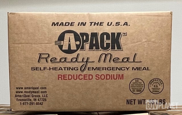 Surplus A-Pack Reduced Sodium Self-Heating Emergency Meal (MRE) - 12 ...