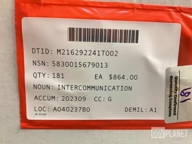 Surplus (181) Modular Integrated Communications Helmet System Acessory ...