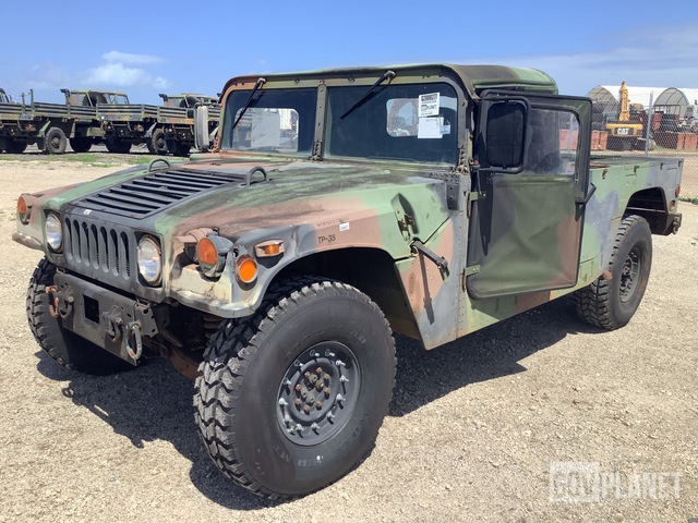 Surplus 2002 AM General M1097A2 HMMWV 2 Door Soft Top w/Truck Body in ...