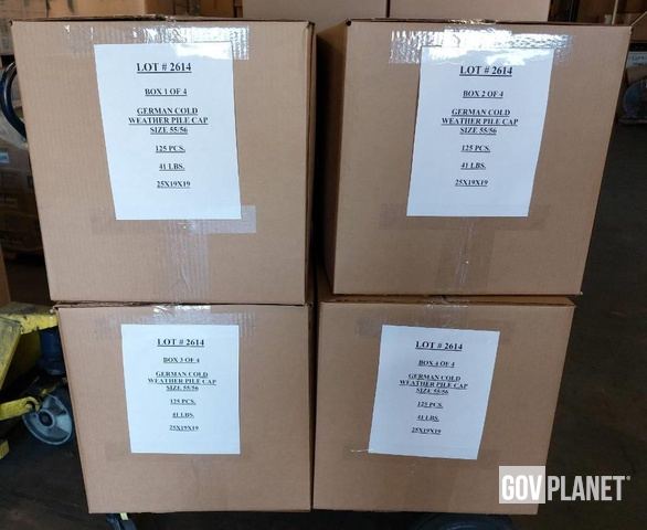 Surplus (500) OD German Cold Weather Pile Cap, Size 55 & 56 in ...