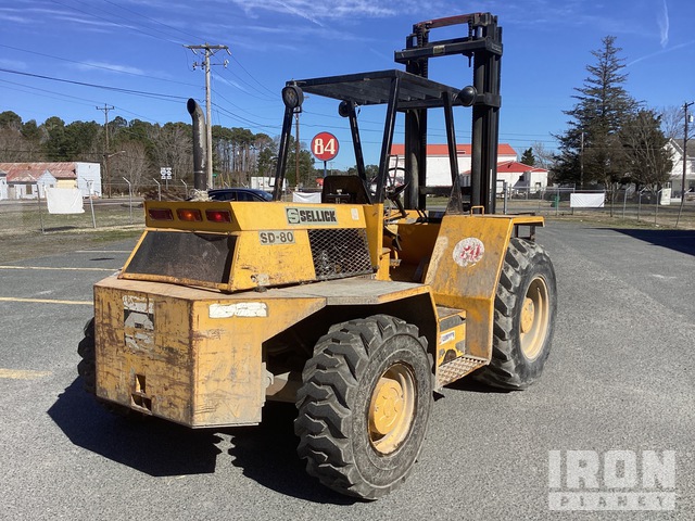 Sellick SD-80 8000 lb 4x4 Rough Terrain Forklift in Keller, Virginia ...