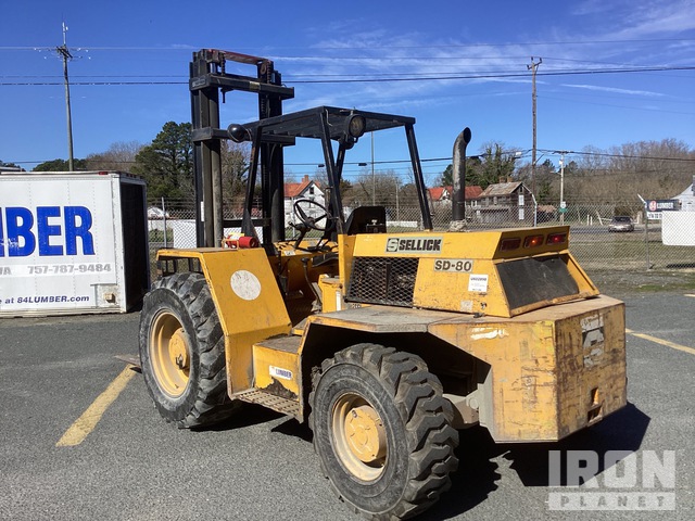 Sellick SD-80 8000 lb 4x4 Rough Terrain Forklift in Keller, Virginia ...