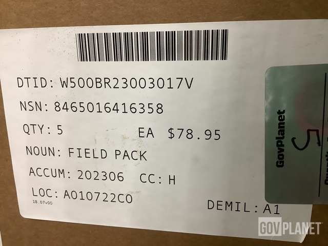 Surplus (25) Fighting Load Carriers, (5) Field Packs, (12) Shoulder ...