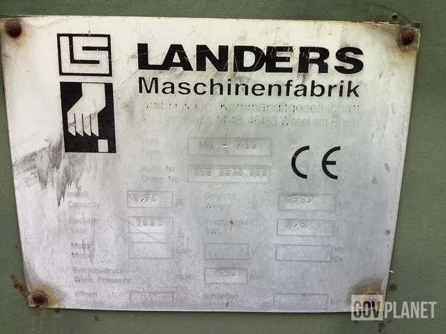 Surplus (1) Landers HMG-760 Grapple & (1) HG-760 Clamshell Bucket in Southampton, New Jersey ...