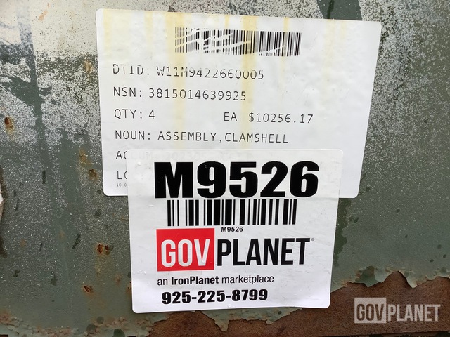 Surplus (1) Anvil Attachments MHC0100X036 Clamshell Bucket & (1 ...