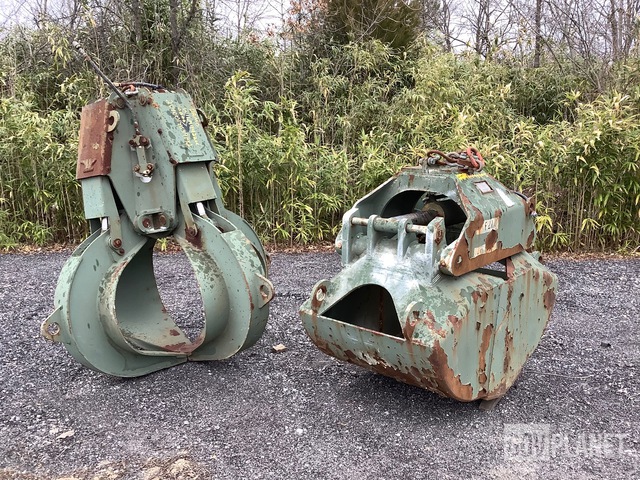 Surplus (1) Anvil Attachments MHC0100X036 Clamshell Bucket & (1 ...