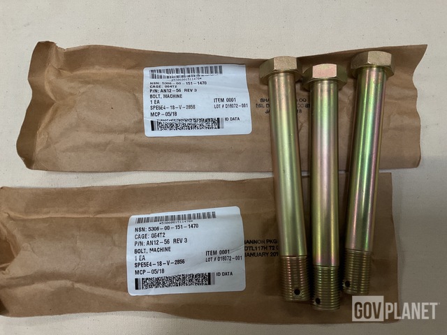 Surplus (43) Delt Industries AN12-56 Machine Bolts in North Las Vegas ...