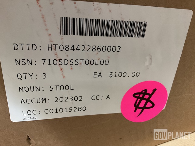 Surplus (3) Medical Stools & (32) Boxes of Cardinal Health N95 ...