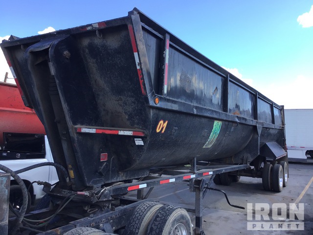 1993 Custom Built 38 ft T/A Frameless Demolition End Dump Trailer in ...