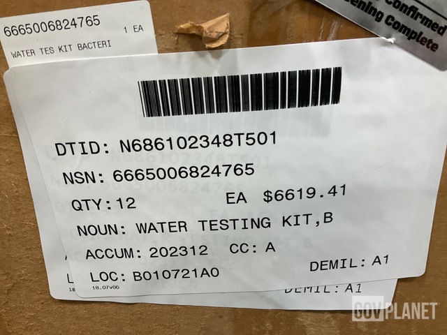 Surplus (12) Millipore XX63WTK00 Bacteriological Water Testing Kits in ...