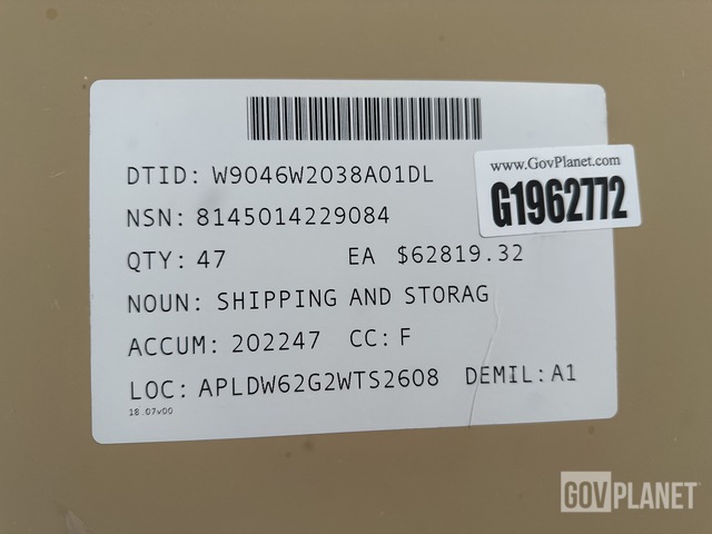 Surplus AAR Mobility Systems ISU 96RC Storage Container in Doyle ...